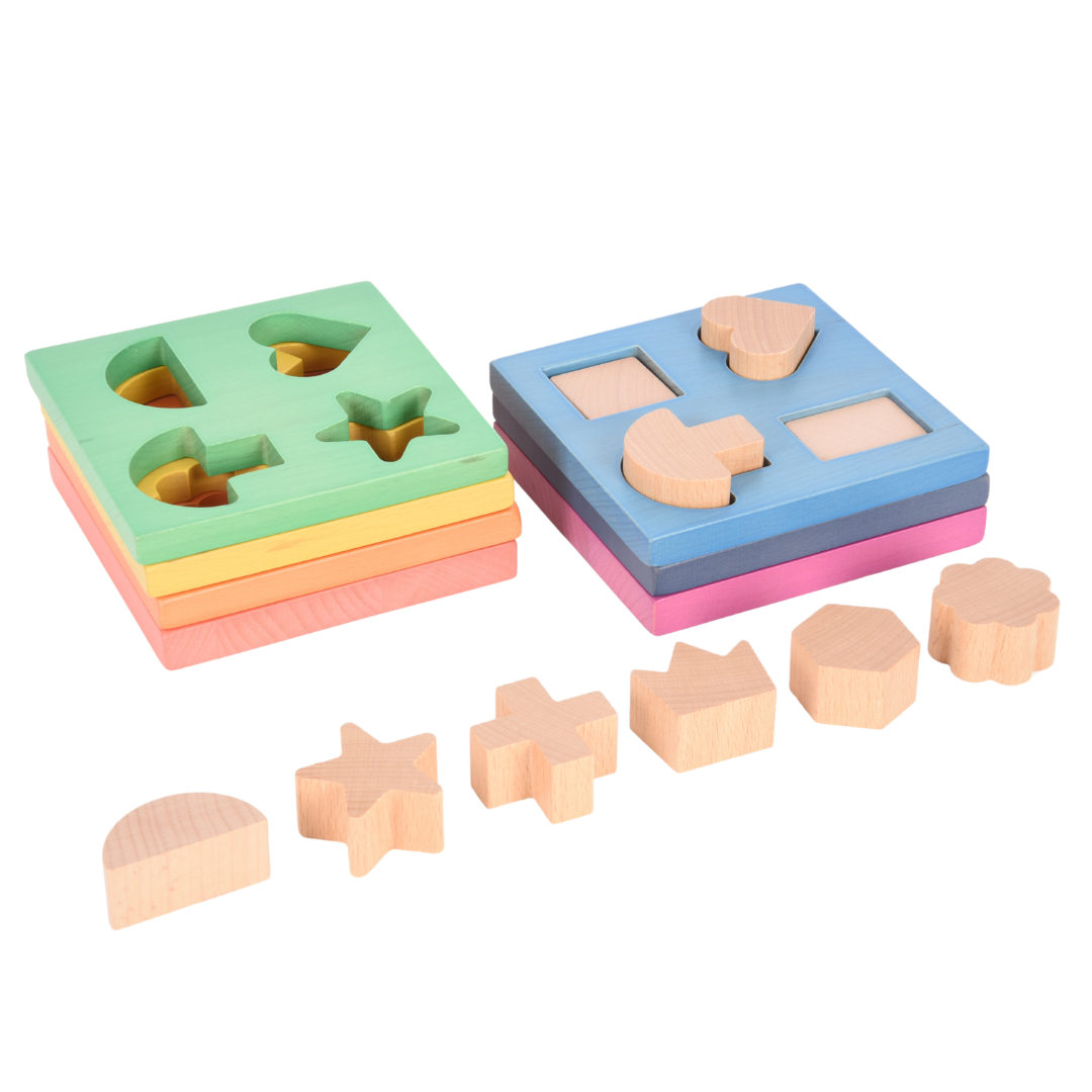 Rainbow Wooden Shape Stacker | Shop | Sensory Speech